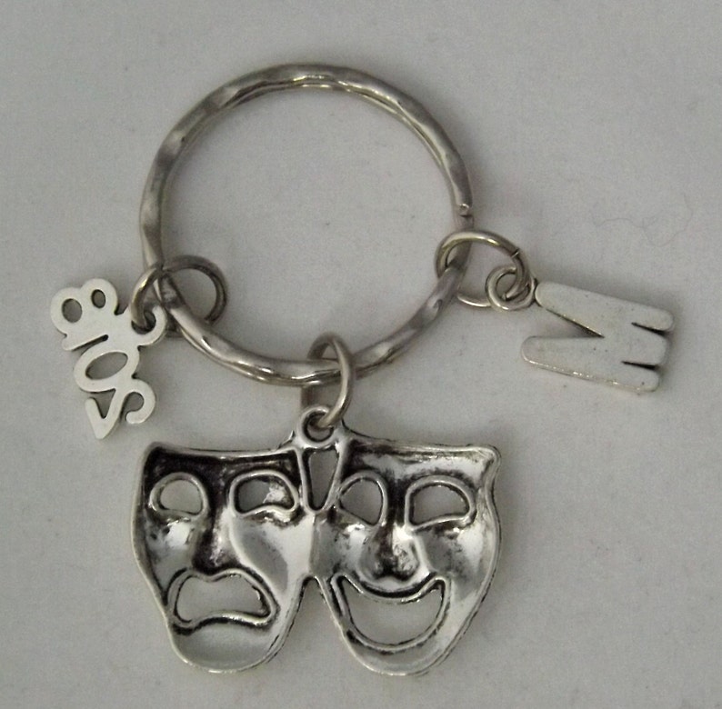 Drama Mask Keyring, Drama Teacher Keyring Gift, Drama Student Keyring ...