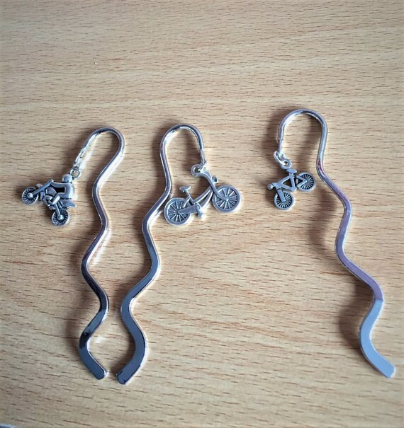 Bike Bookmarks: Motorbike Bookmark Ornate Push Bike Pedal - Etsy UK