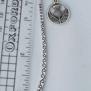 Scottish Thistle Bookmark, Personalised Bookmark, Thistle Gift, Thistle ...