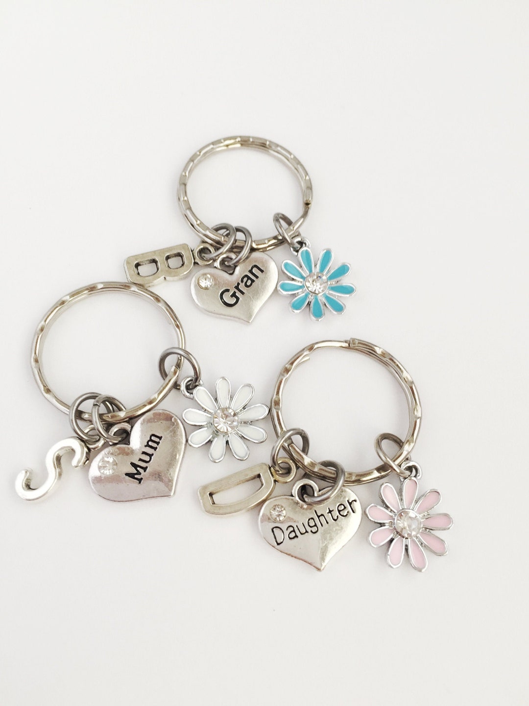 Generational Keyring, Daughter Granddaughter Keyring, Nan Grandma ...