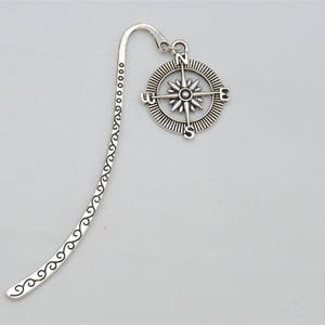 Metal Compass Bookmark, Unisex Literary Travel Gift, Memory Bookmark ...