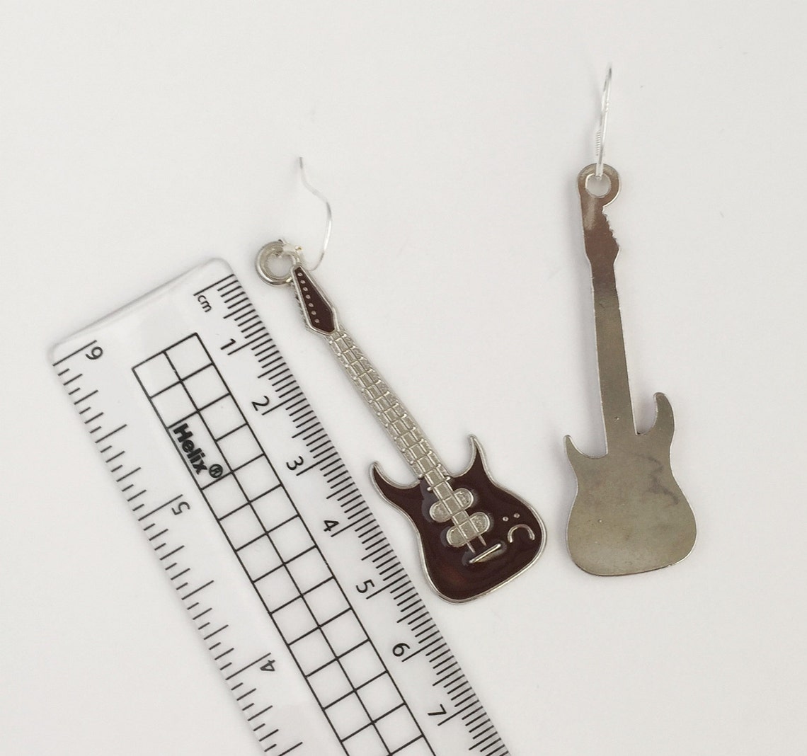 Guitar Earrings Musical Instrument Earrings Gift for Her - Etsy UK