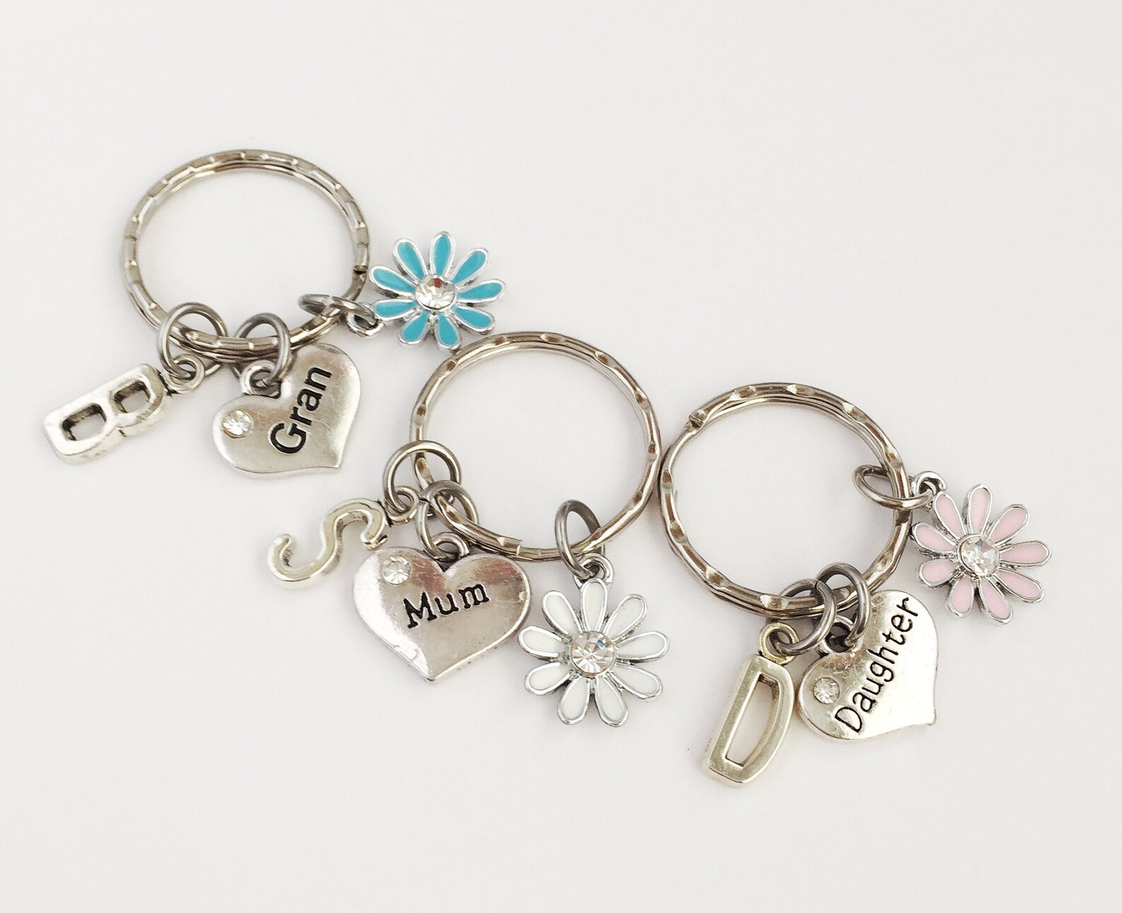 Generational Keyring, Daughter Granddaughter Keyring, Nan Grandma ...