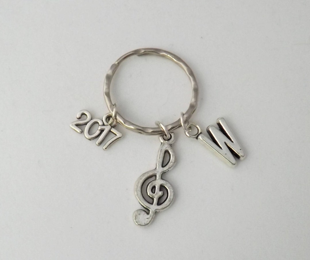 Treble Clef Music Keyring, Music Note Keyring, Music Lover Keyring ...
