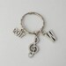 Treble Clef Music Keyring, Music Note Keyring, Music Lover Keyring ...