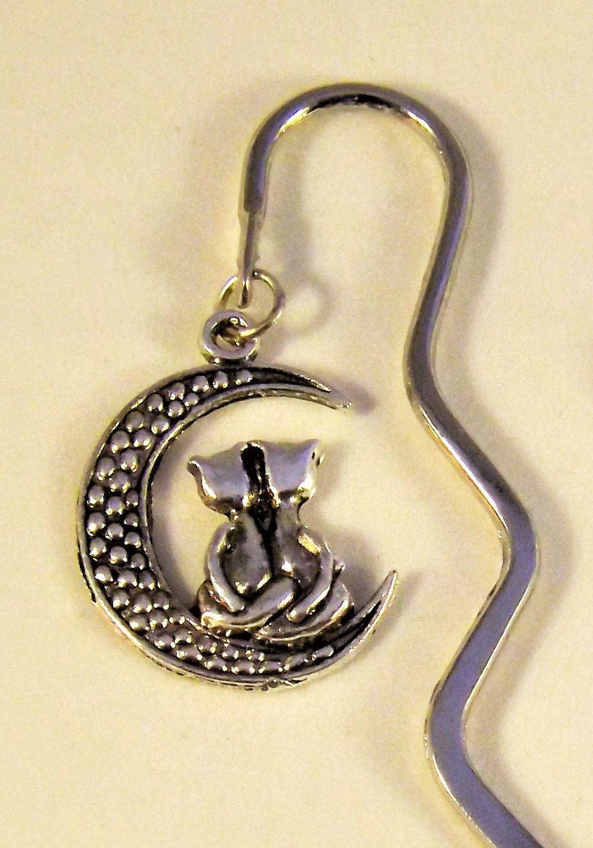 Handcrafted pet cat metal bookmark cat lover gift feline | Etsy