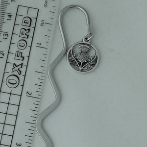 Scottish Thistle Bookmark, Personalised Bookmark, Thistle Gift, Thistle ...