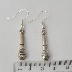 Musical Microphone Earrings Gift Musician Gift Music Student - Etsy