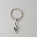 Treble Clef Music Keyring, Music Note Keyring, Music Lover Keyring ...