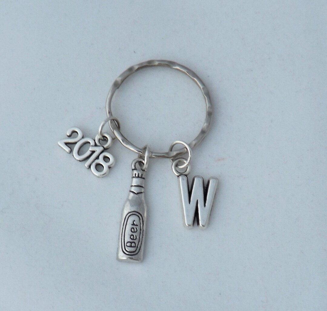 Beer Keyring Gift, Alcohol Keyring Gift, Ale Gift, Beer Bottle Keyring ...