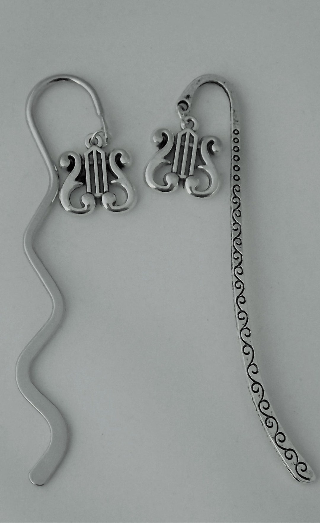 Harp Bookmark, String Musical Instrument Bookmark, Gift for Her, Gift ...