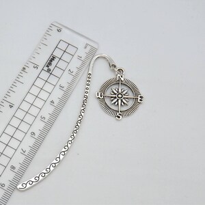Metal Compass Bookmark, Unisex Literary Travel Gift, Memory Bookmark ...