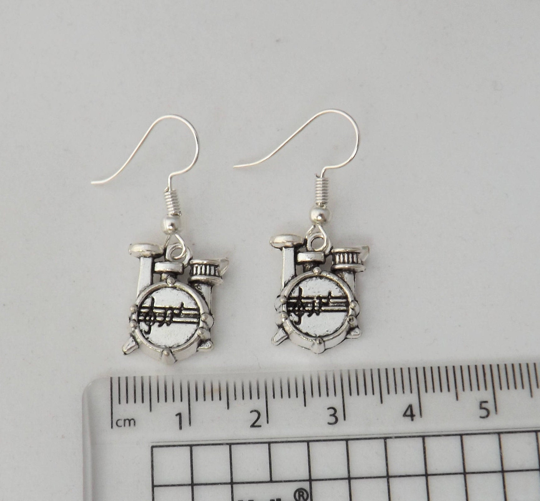 Drum Earrings Musical Instrument Earrings Gift for Her - Etsy