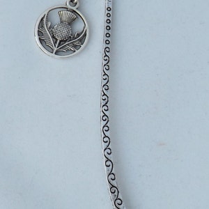 Scottish Thistle Bookmark, Personalised Bookmark, Thistle Gift, Thistle ...