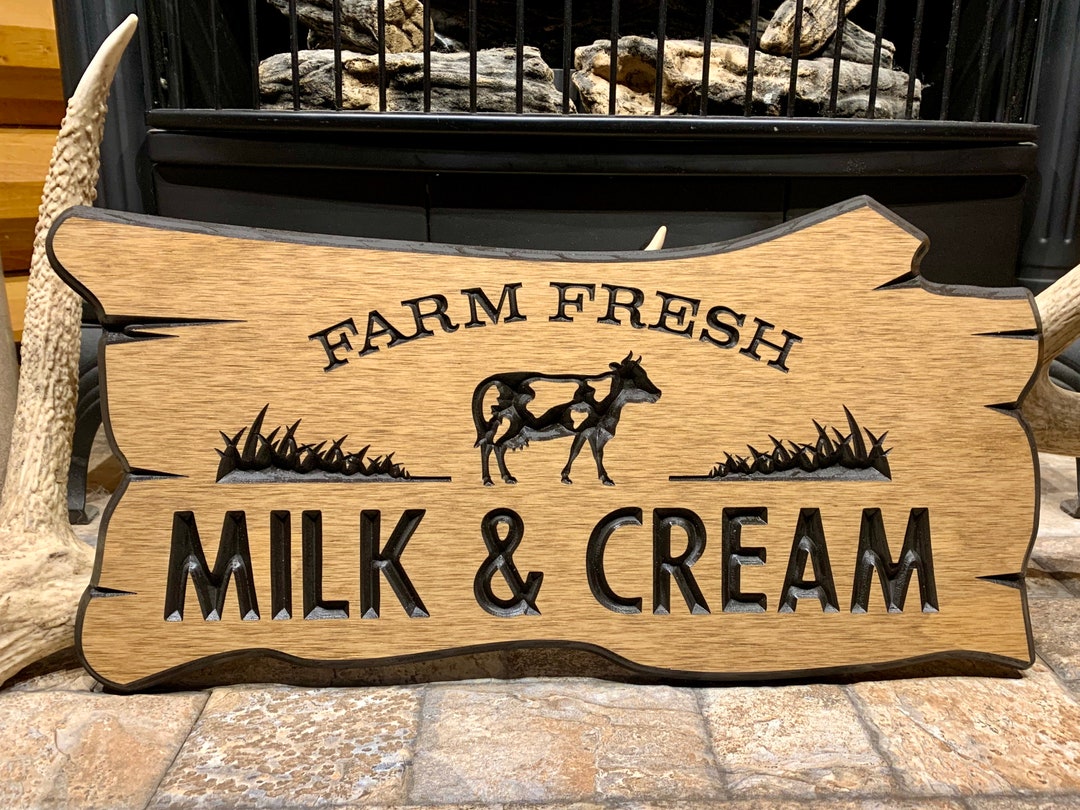 Milk and Cream Rustic Log Cut File - Etsy