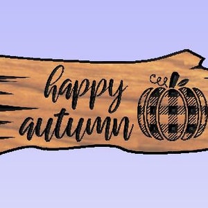 Happy Autumn Cut File - Etsy