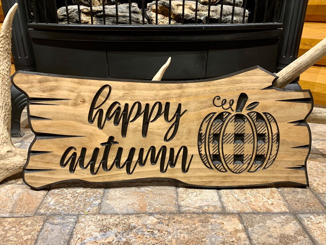 Happy Autumn Cut File - Etsy