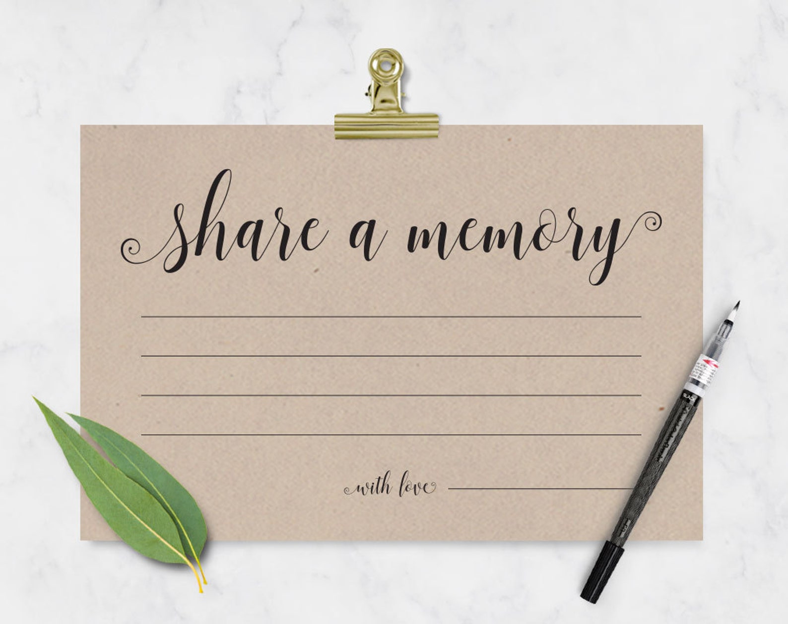 Share a Memory Card Share a Memory Printable Memory Cards | Etsy