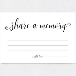 Share a Memory Card Share a Memory Printable Memory Cards - Etsy