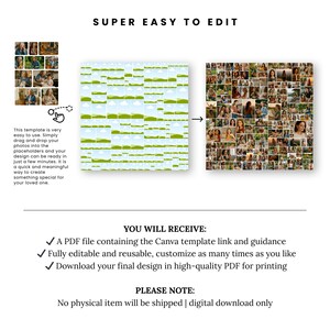 150 Photo Collage Template, Square Canva Design With Center Picture ...