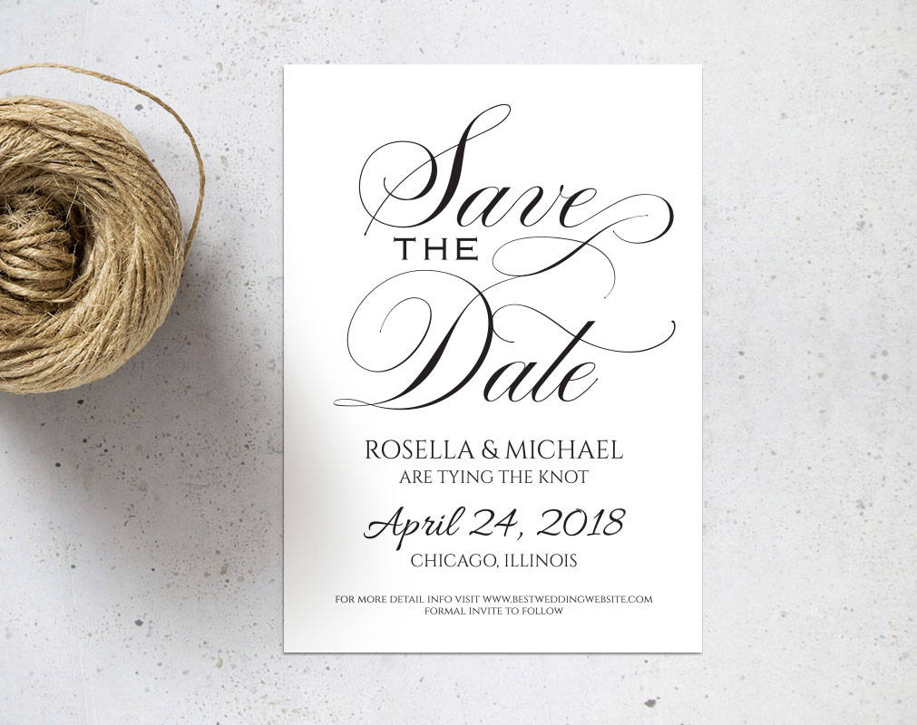 Printable Save the Date Template Editable Save the Date | Etsy
