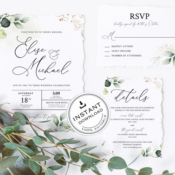 Complete Package Wedding Invitation - Etsy