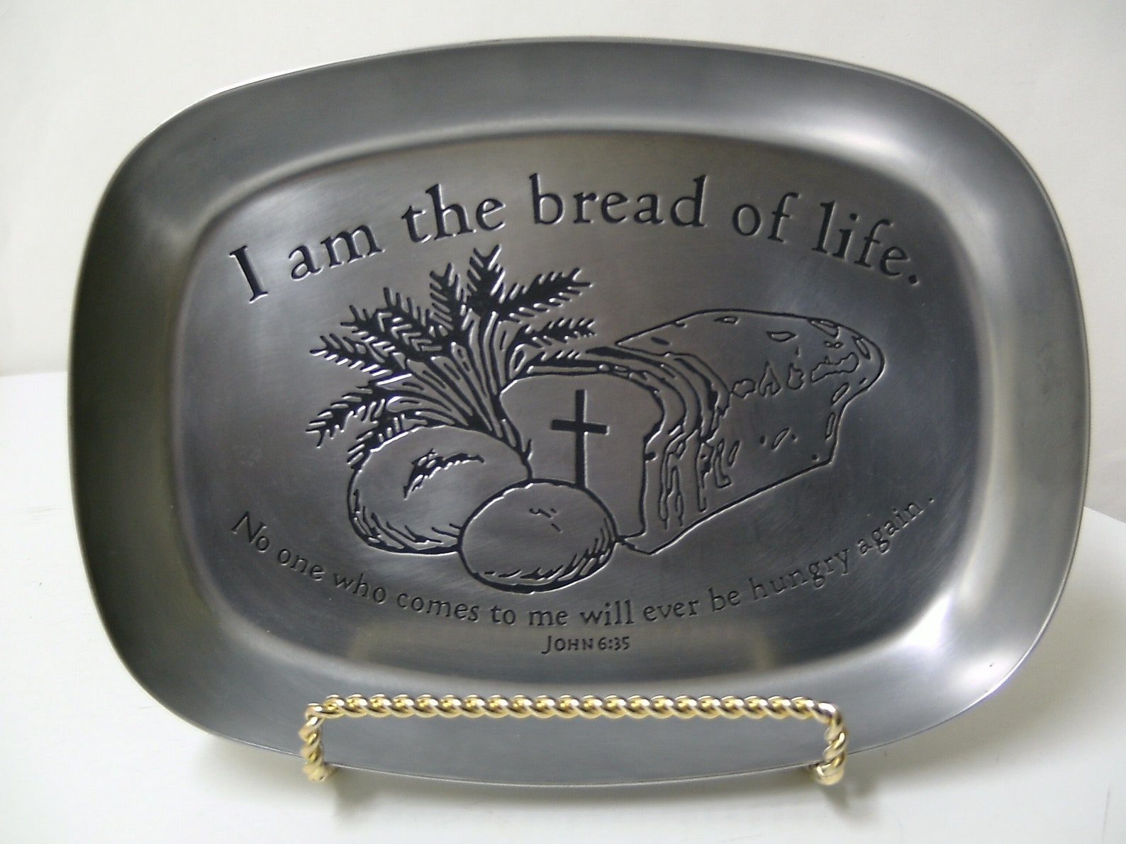 METAL BREAD PLATTER, Made by Fuvillage - Etsy