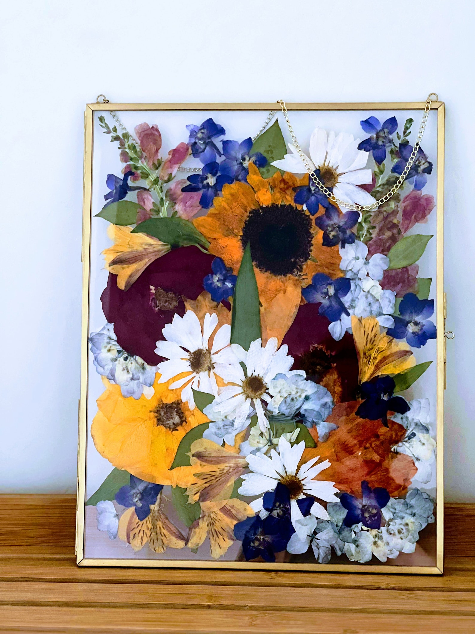 Flower Preservation, Pressed Flower Frame. Wedding Bridal DRIED Flowers ...