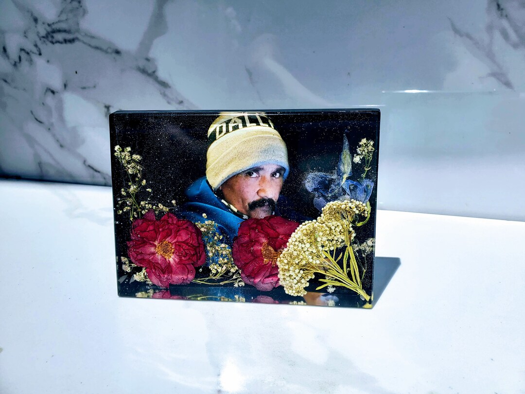 Custom Preserved Pressed Funeral Flowers Photo Frame Art - Etsy
