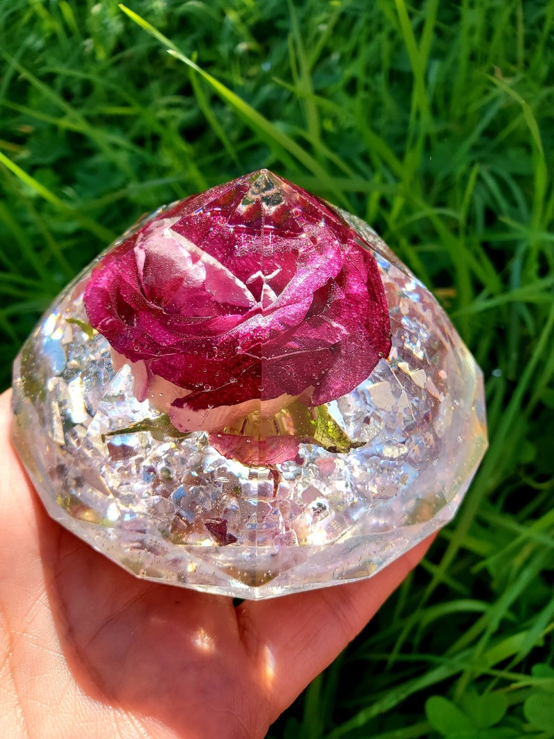 Pet Loss Grief. Memorial Resin Diamond Paperweight | Etsy