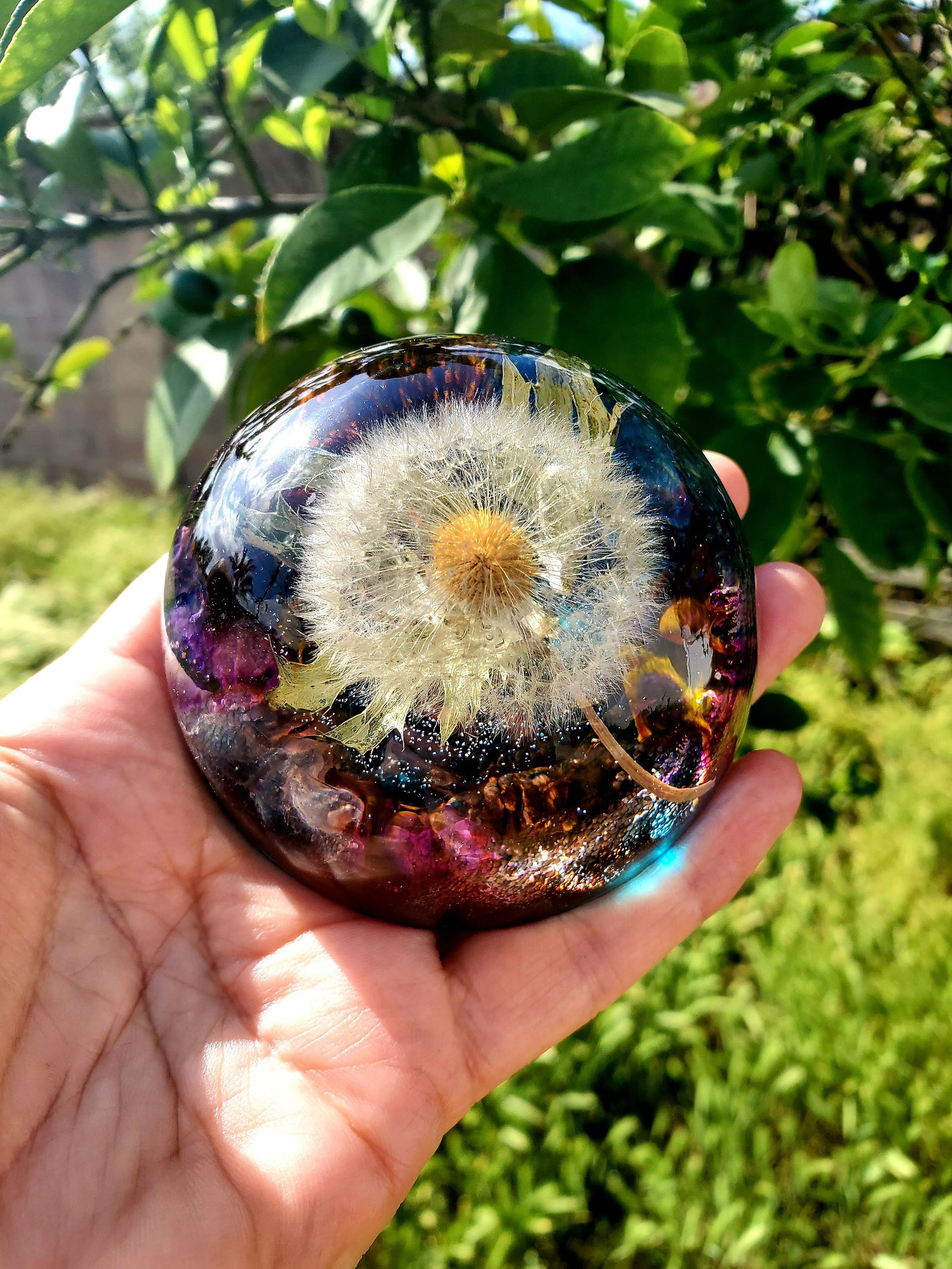 Custom Dandelion Resin Paperweight A Thoughtful Gift for a - Etsy