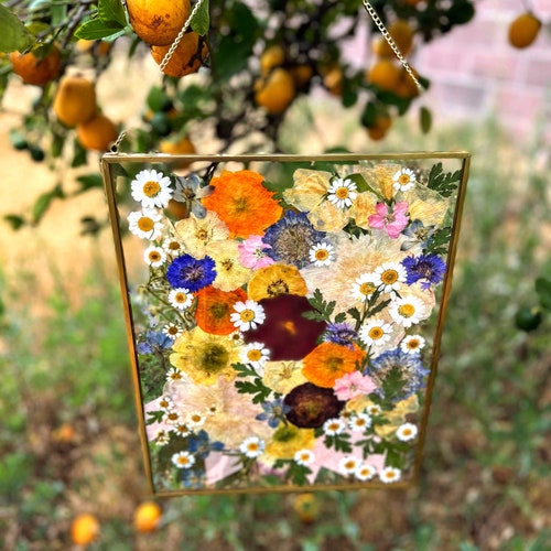 Flower Preservation Pressed Flower Frame Funeral Pressed - Etsy