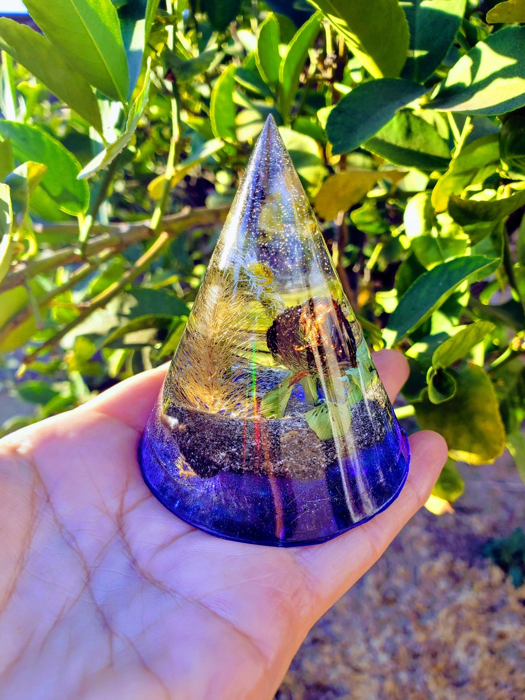 Pet Ashes Resin Pyramid: Memorial Keepsake, Sympathy Gift - Etsy