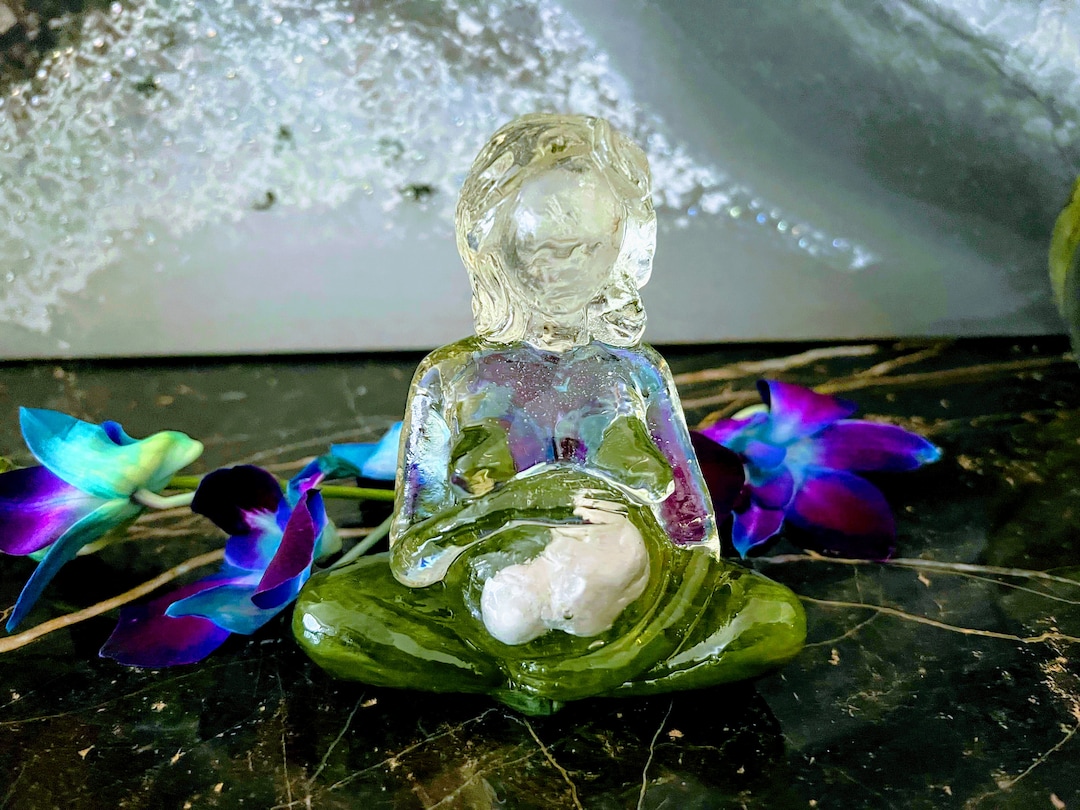 Pregnant Woman Baby Fetus Body Sculpture, Female Torso Figurine, Resin ...