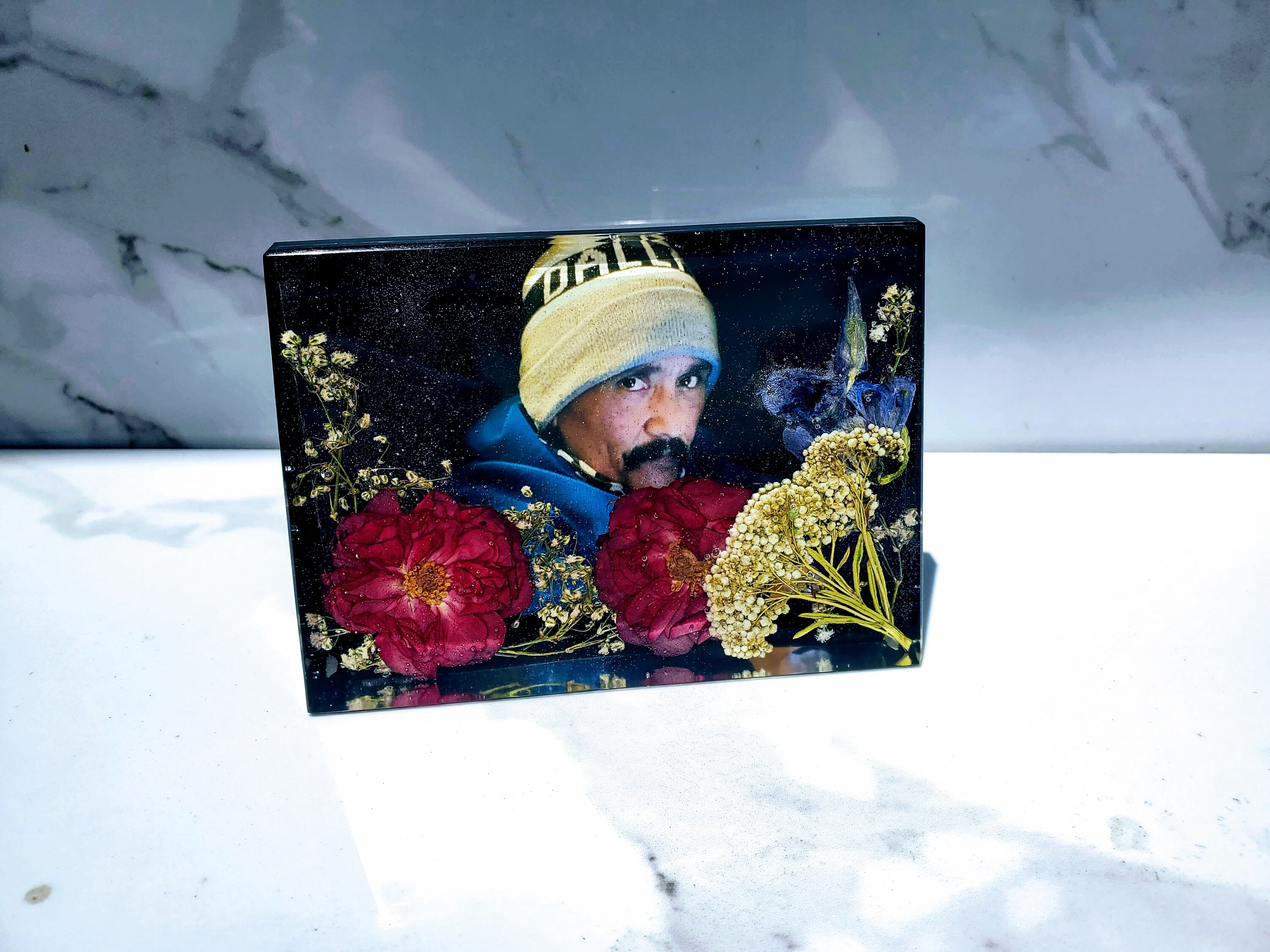 Custom Preserved Pressed Funeral Flowers Photo Frame Art - Etsy