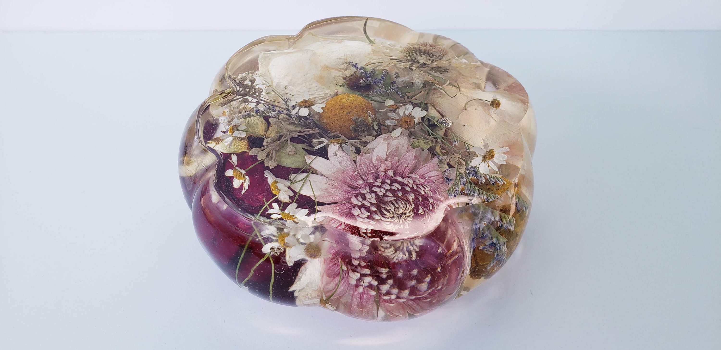 Preserving Wedding Flowers in Large Resin Flower Shaped - Etsy