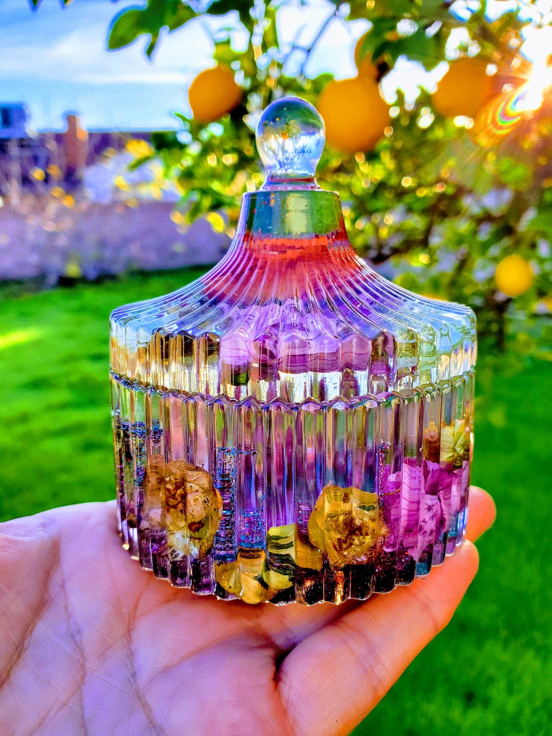 Custom Resin Trinket Box: Preserved Wedding Flowers Keepsake - Etsy