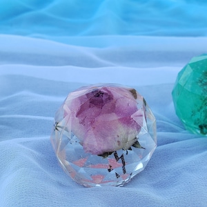 Red Pink Rose Resin Paperweight! A Thoughtful Gift for a Loved One ...