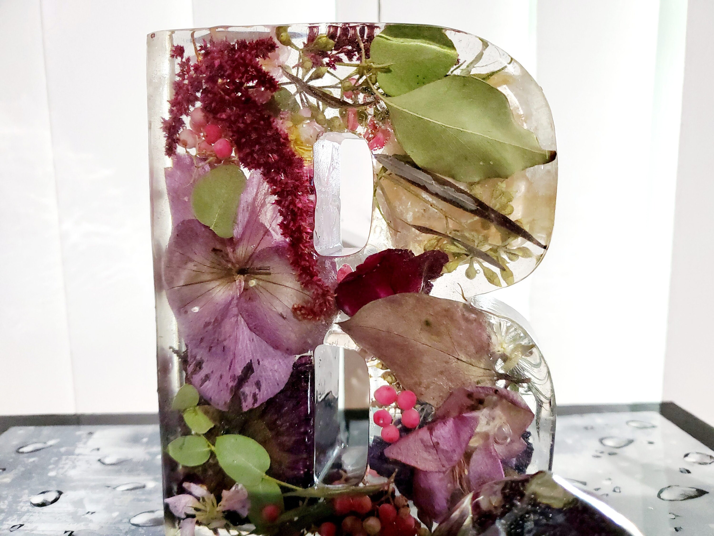 Extra Large Resin Alphabet Letters YOUR OWN FLOWERS Funeral - Etsy