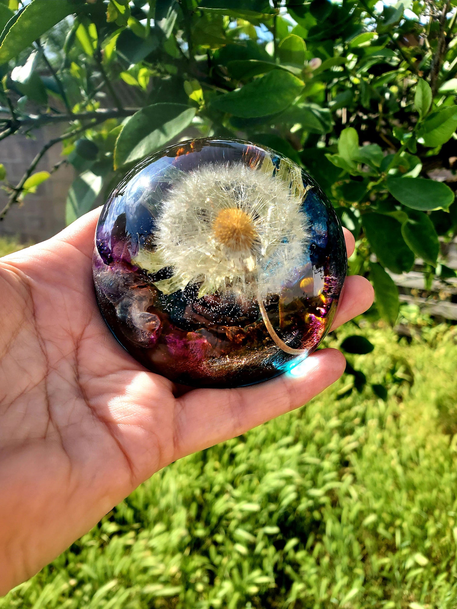 Custom Dandelion Resin Paperweight A Thoughtful Gift for a - Etsy