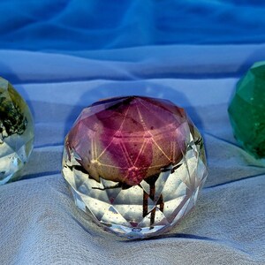 Red Pink Rose Resin Paperweight! A Thoughtful Gift for a Loved One ...