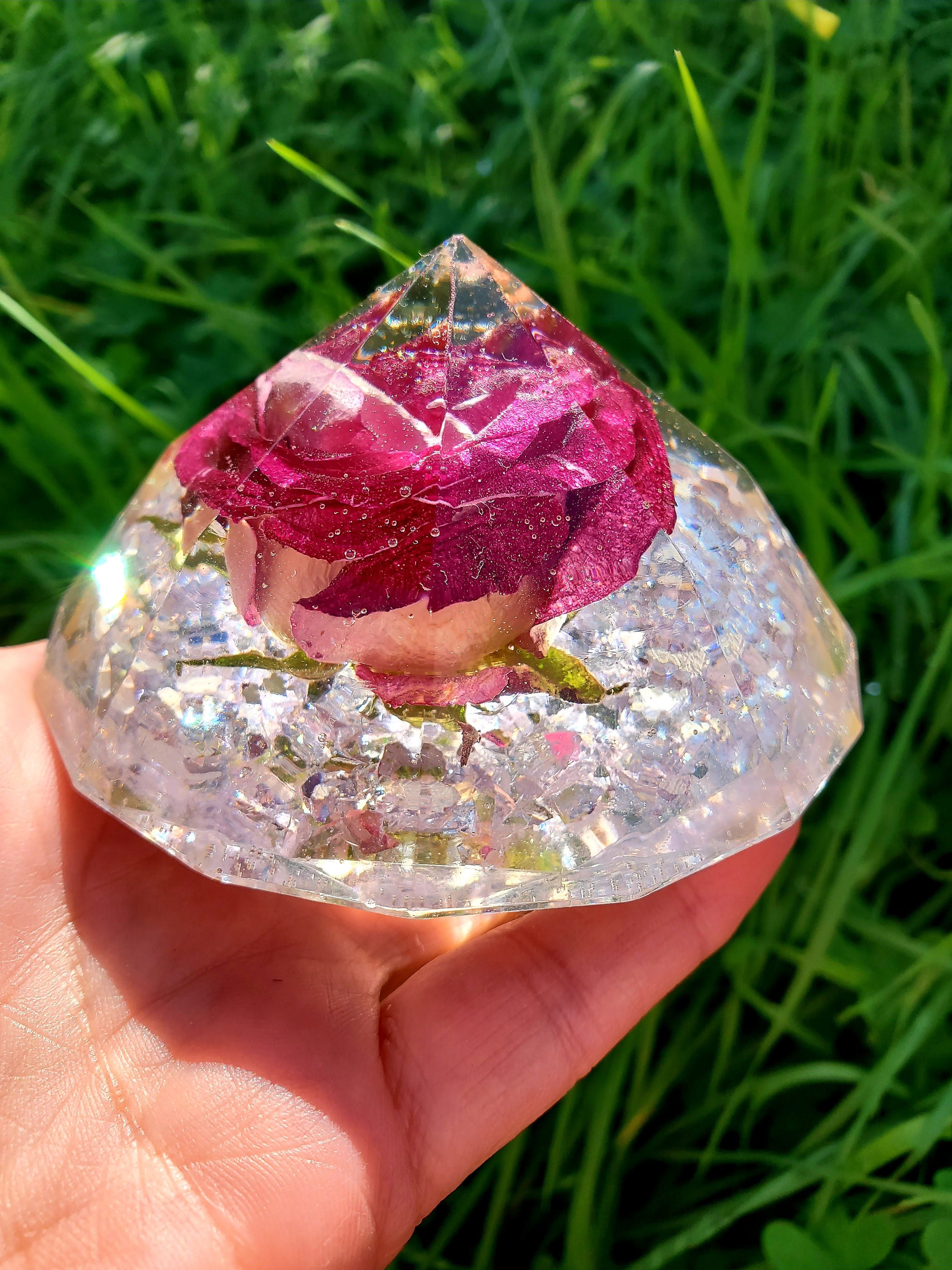 Pet Loss Grief. Memorial Resin Diamond Paperweight | Etsy