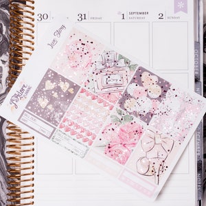 Foil Valentine's Day Planner Sticker Kit for EC Erin - Etsy