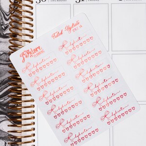 Foil Hydrate Stickers, Foiled Water Intake Stickers, Functional Planner ...