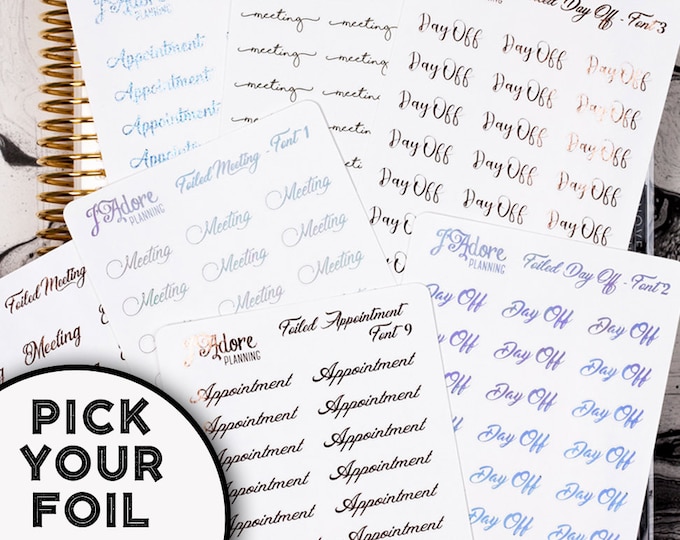 Custom Script Clear Transparent Stickers Foiled Stickers - Etsy