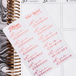 Foil Hydrate Stickers, Foiled Water Intake Stickers, Functional Planner ...