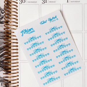 Foil Hydrate Stickers, Foiled Water Intake Stickers, Functional Planner ...