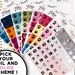 Foil Icons Stickers Sampler 1 Foiled Icon Planner Stickers - Etsy
