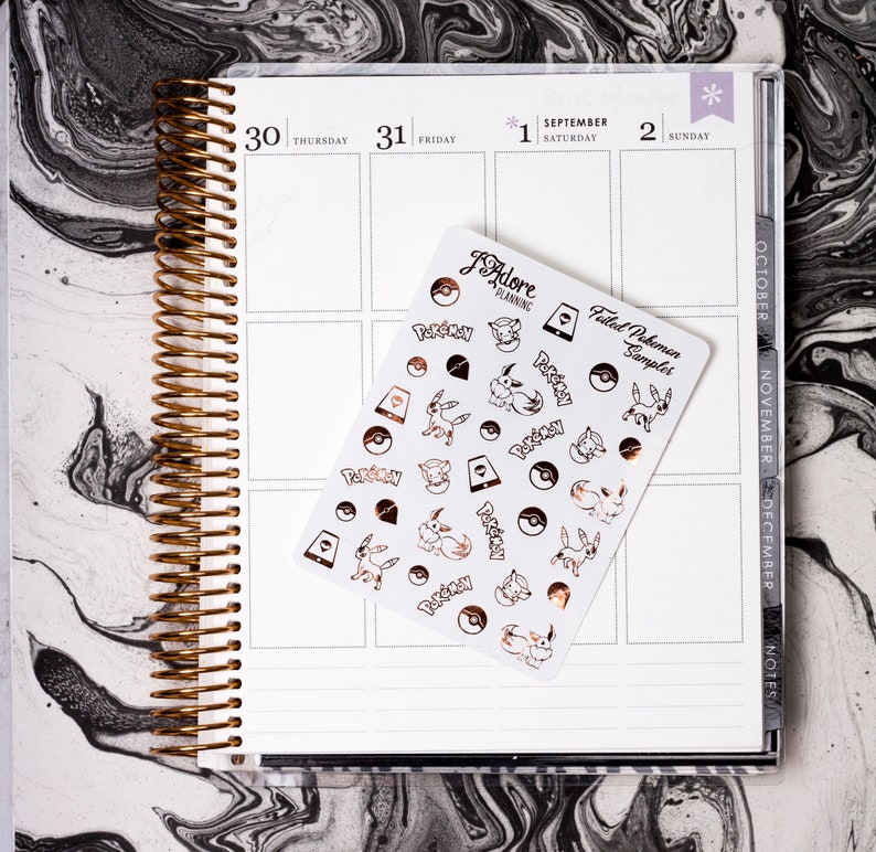Foil Pokémon Stickers Pokémon Go Planner Stickers Pokeball - Etsy