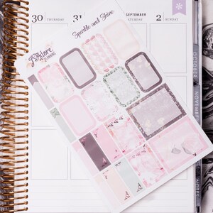 Foil Valentine's Day Planner Sticker Kit for EC Erin - Etsy